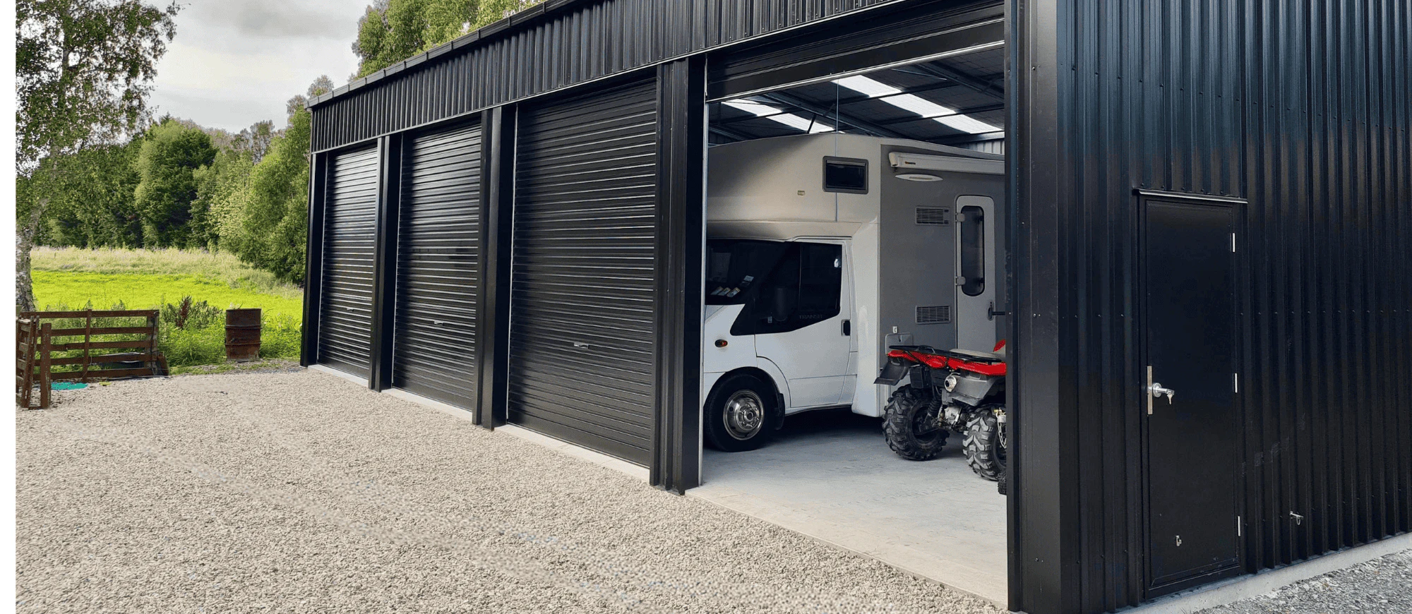 Skillion Roof Garages & Sheds | Wide Span Sheds | NZ