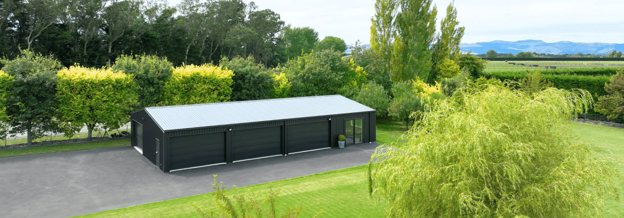 Multi-Purpose 4-Bay Shed in Canterbury | Wide Span Sheds NZ