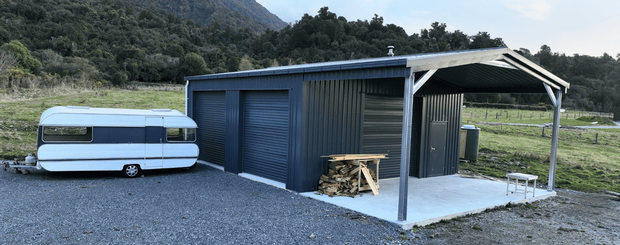Classic Kiwi Shed on the West Coast | Wide Span Sheds NZ