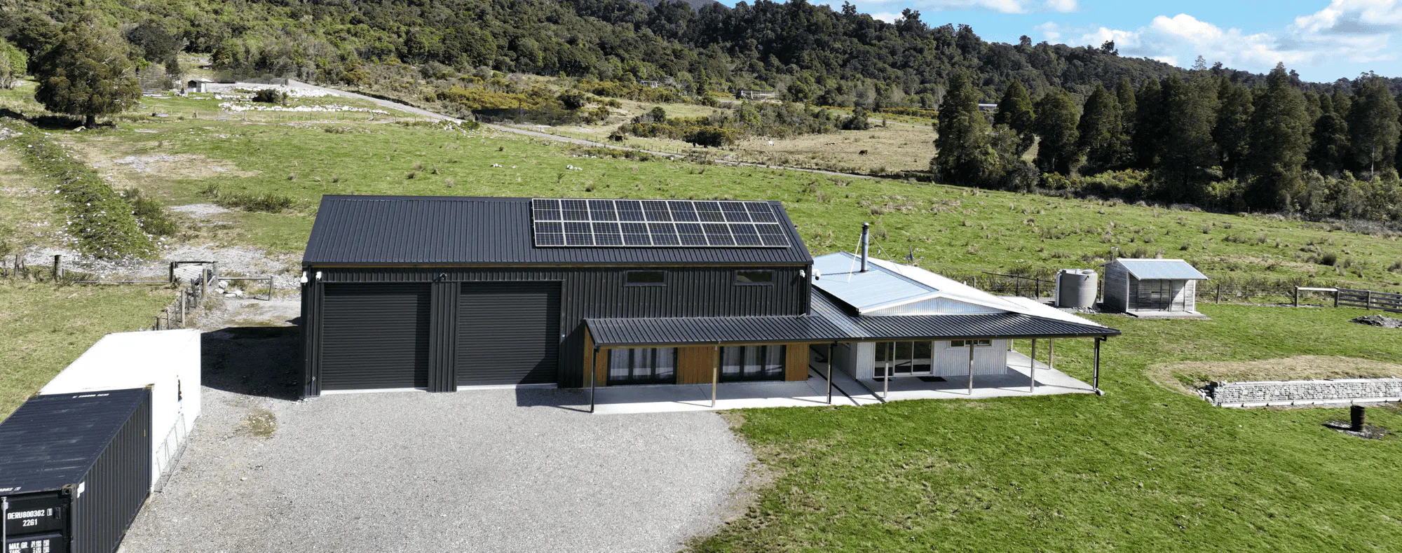 Lake living Shed Home on the West Coast | Wide Span Sheds NZ