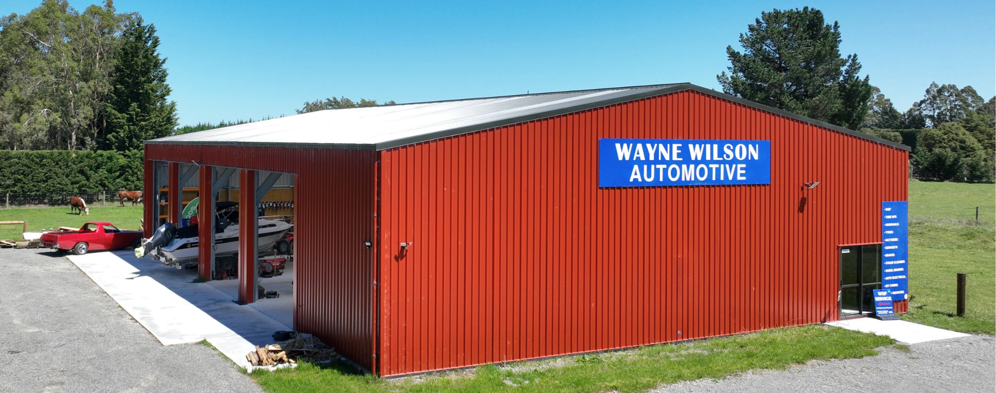 5-bay workshop shed in North Canterbury | 25 x 18 Wide Span