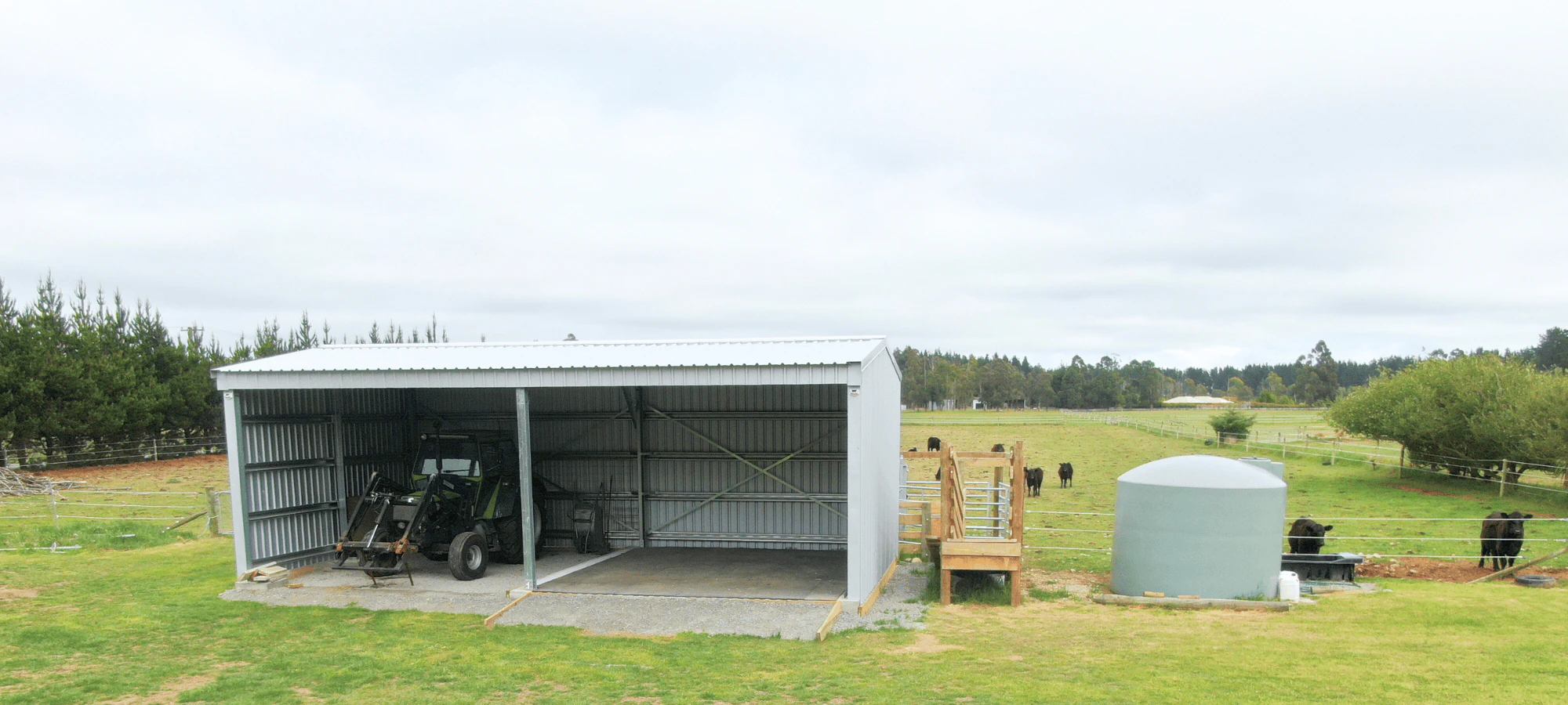 Open Front Farm Sheds | Open Bay Sheds | Wide Span Sheds